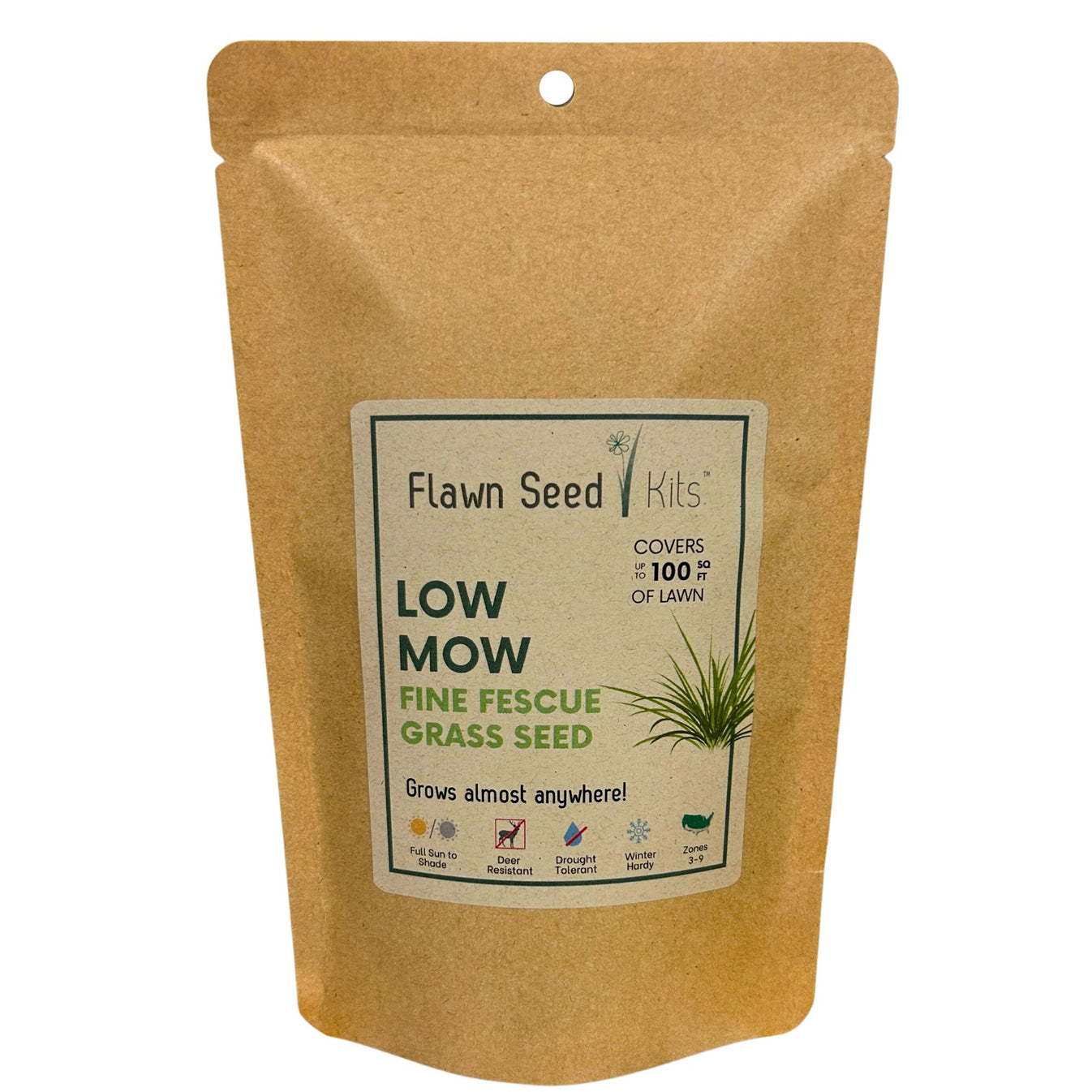 Low Mow Grass Seed Kit - Kid, Pet, Pollinator & Eco-Friendly Grass ...