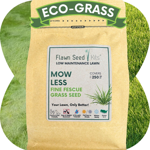 Mow Less Grass Seed Kit - Kid, Pet, Pollinator & Eco-Friendly Grass ...