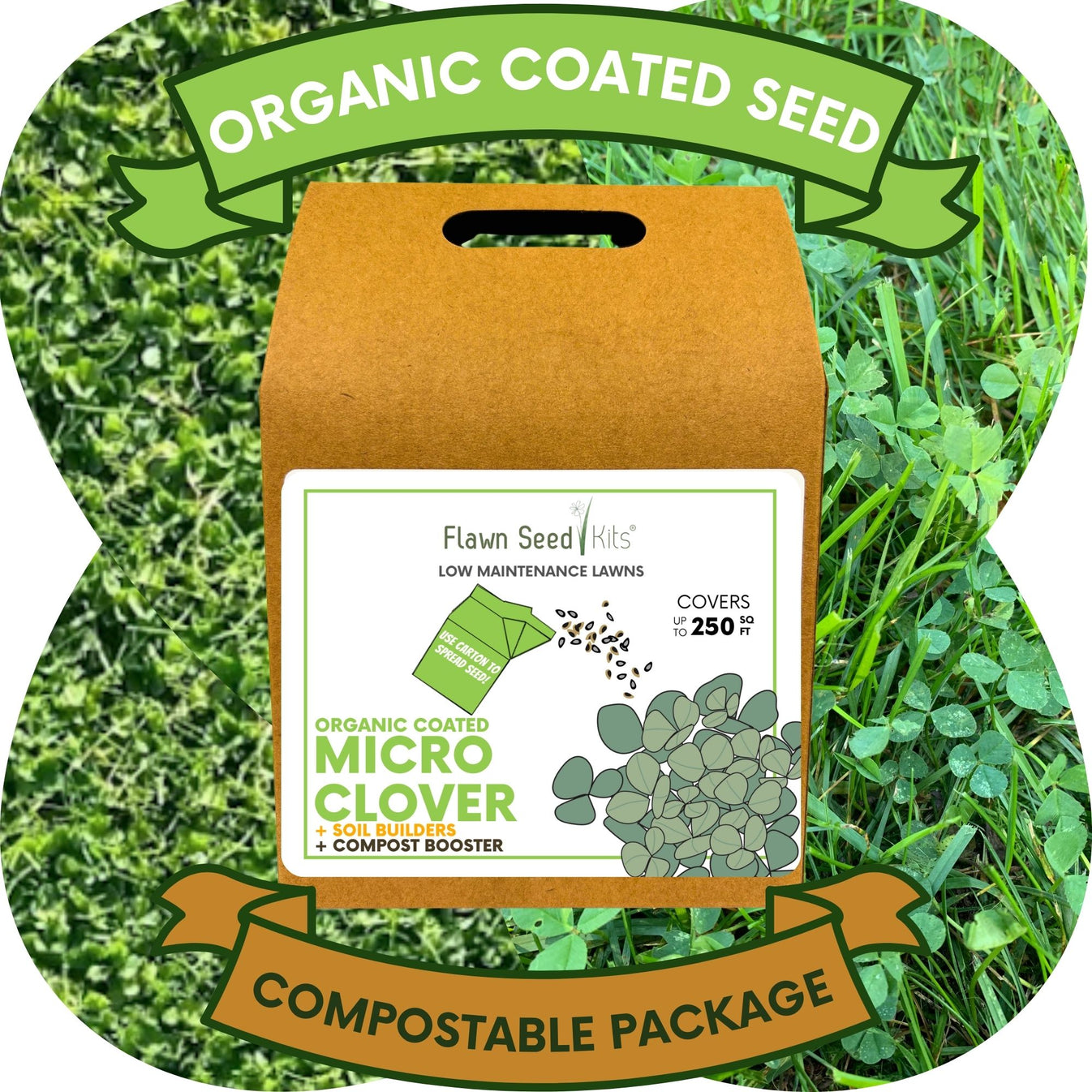 Micro Clover Seed Eco-Spread Kit – Flawn Seed Kits