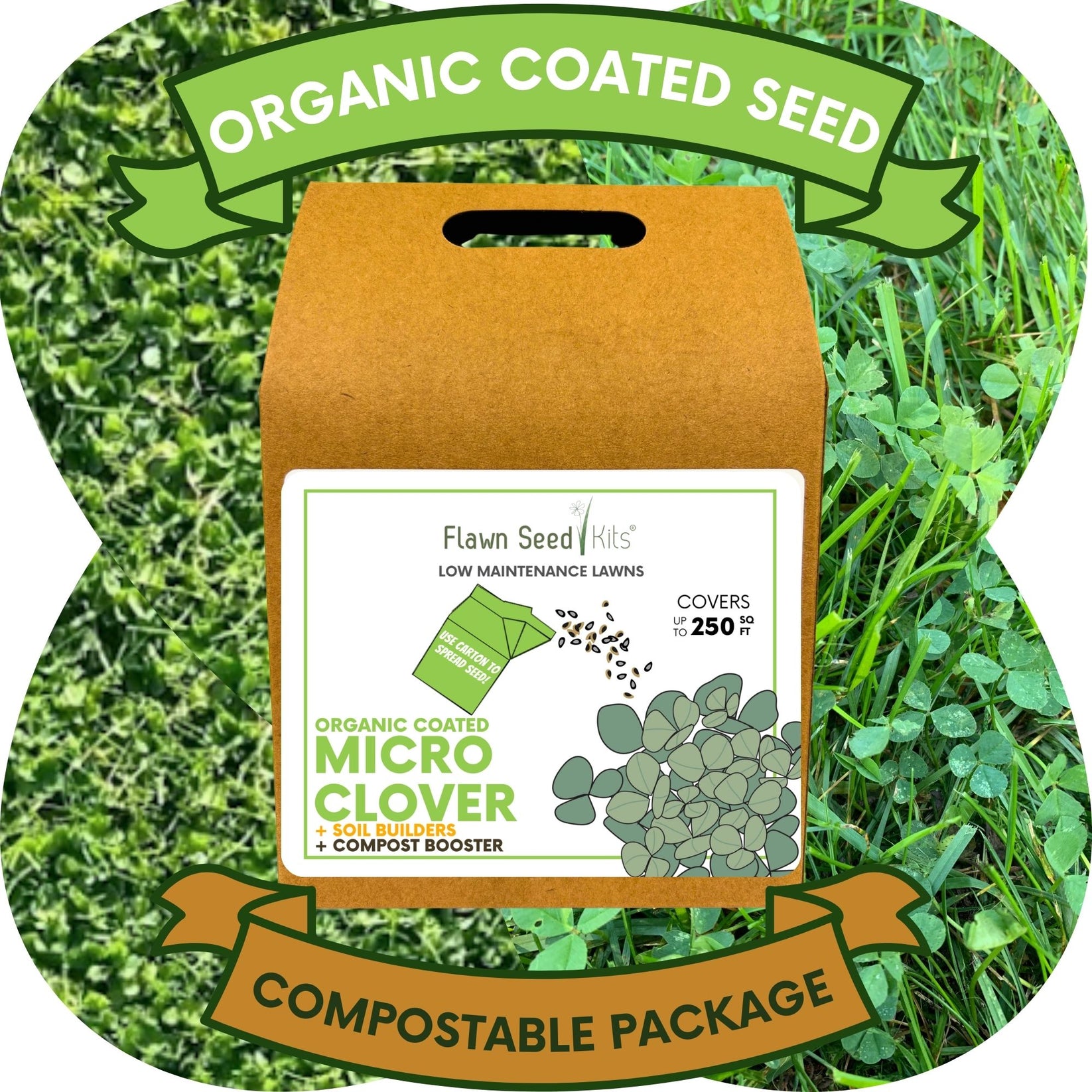 Micro Clover Seed Eco-Spread Kit – Flawn Seed Kits