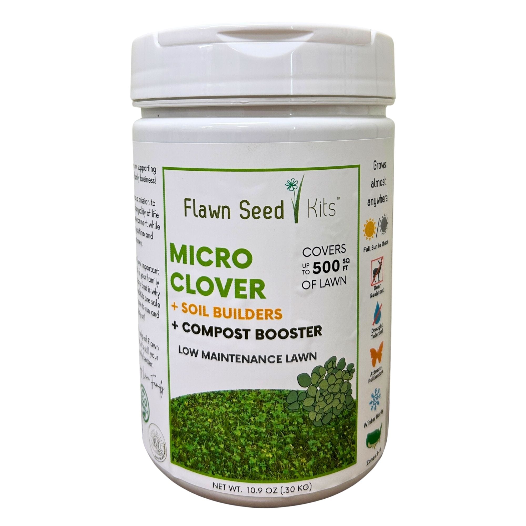 Micro Clover Easy Spread Shaker – Flawn Seed Kits